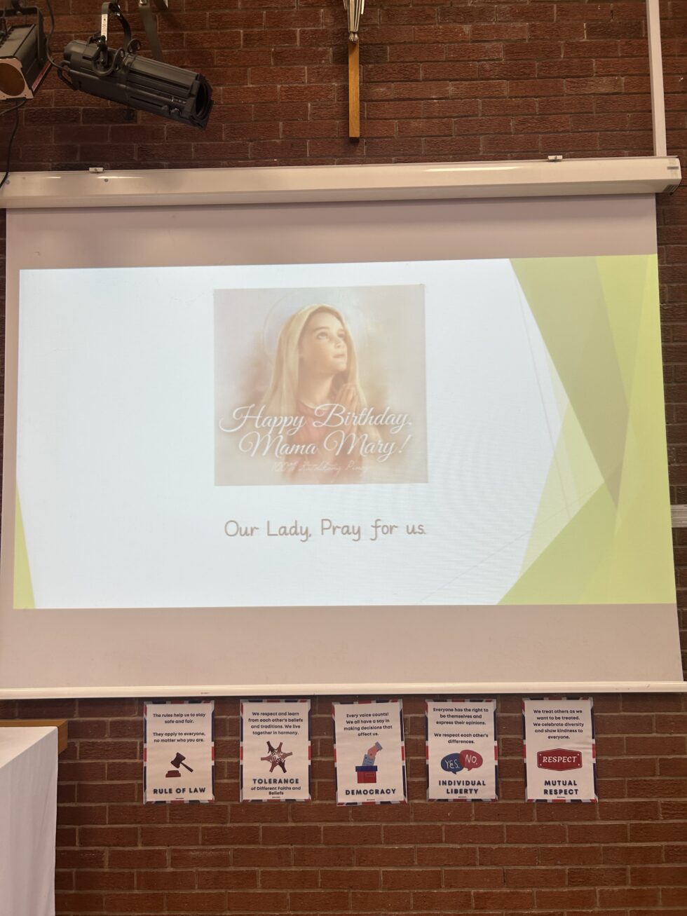 Mary’s Birthday | St. Joseph's Catholic Primary School