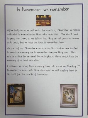 Memory Boxes | St. Joseph's Catholic Primary School